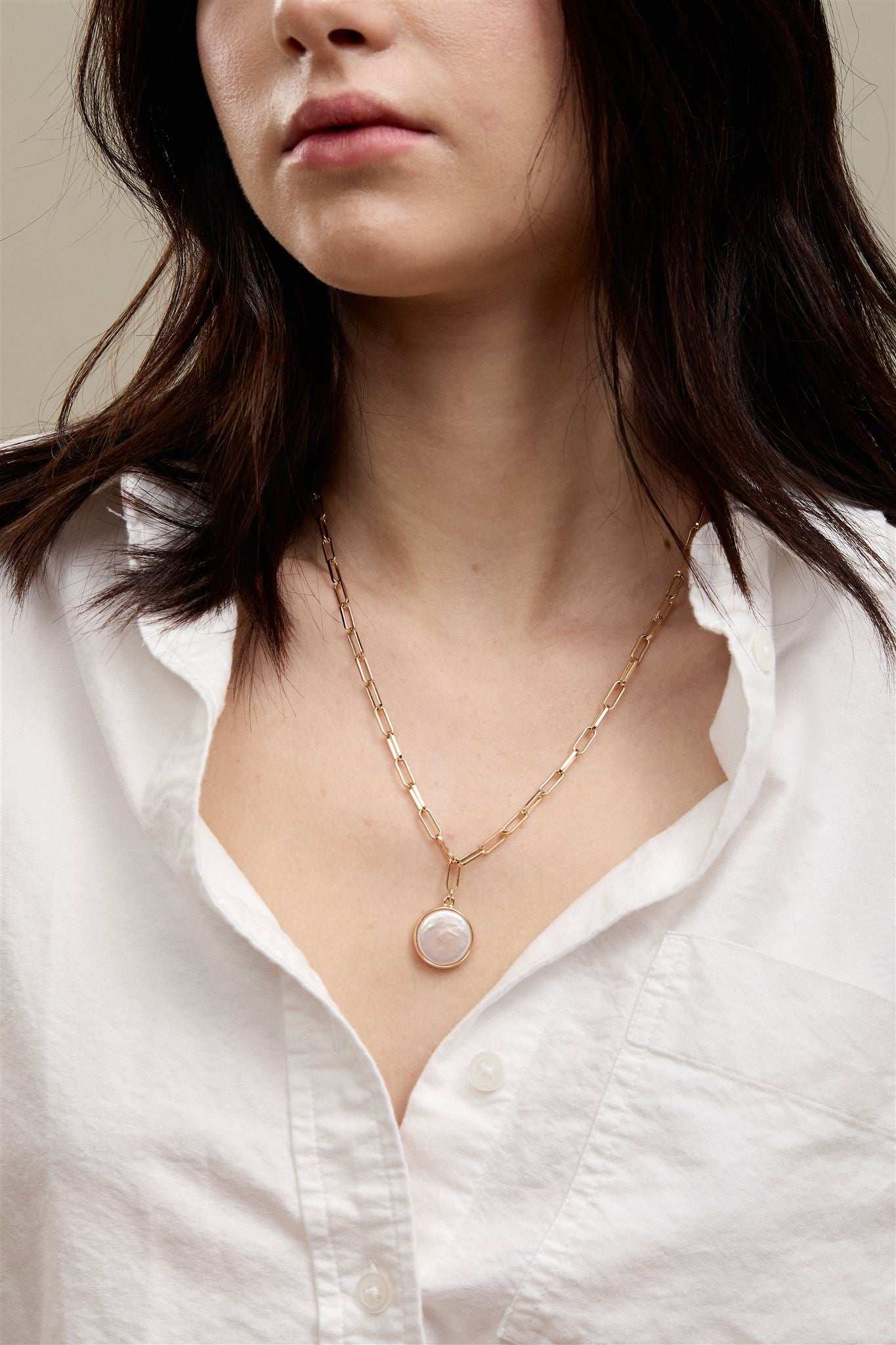 Set and stones necklace store